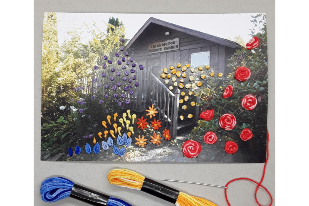 Embroidery on Photographs - Cat Candow - Honeybee Folk School - Canada